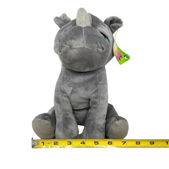 Sugar Loaf | Toys | Sugar Loaf Gray Rhino Plush Stuffed Animal 1 Blue ...